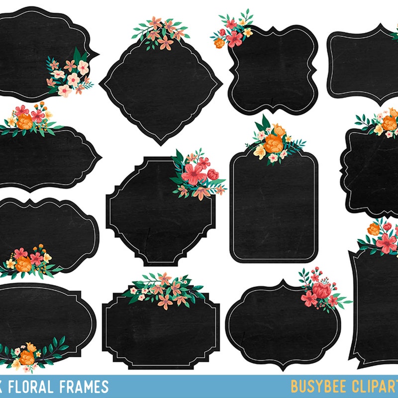 Chalkboard Clip Art - Etsy