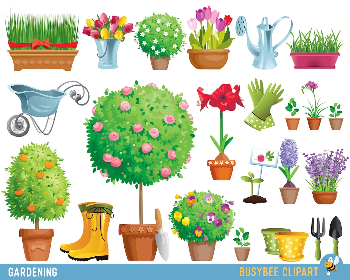 Garden Clipart Gardening Clipart Garden Tool Clipart Tool and Garden ...