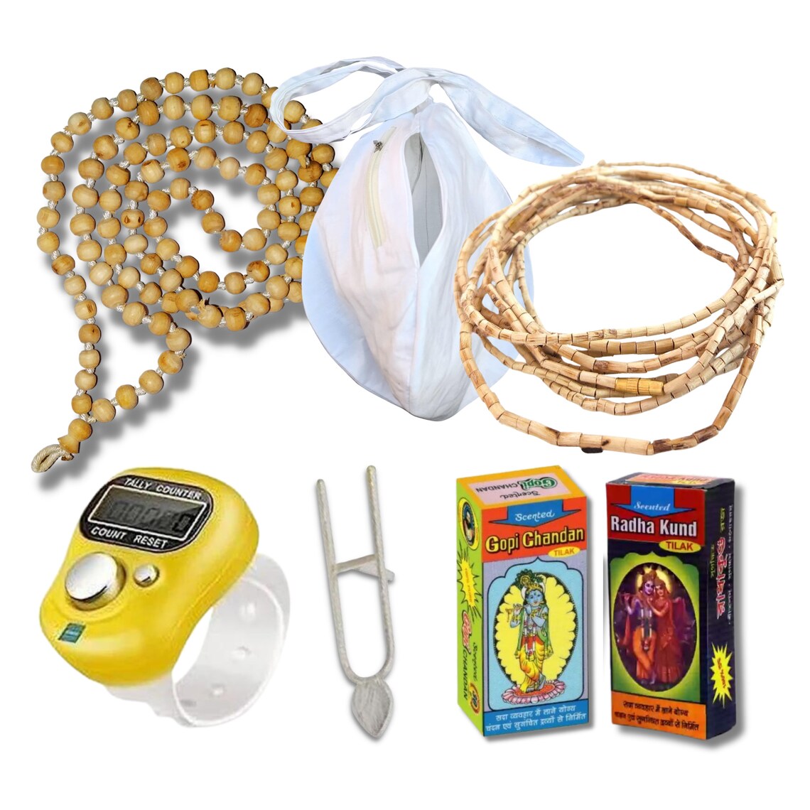 RKW Gallery Krishna Devotee Special Chanting Kit Bead Beg Jaap Mala ...