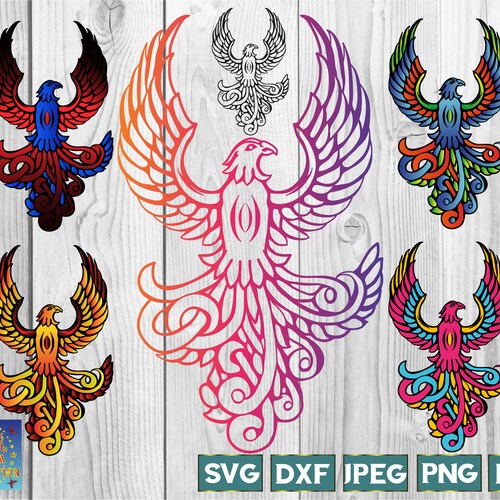 Phoenix Bird Cuttable Design SVG PNG DXF & Eps Designs Cricut - Etsy