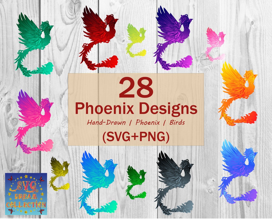 Phoenix Svg, Phoenix Wings Png, Fire Phoenix Svg, Phoenix Rising Png ...
