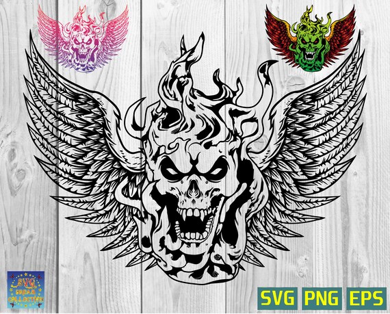 Skull svg Flaming Skull svg Ghost Rider svg Fire Skull png - Etsy México