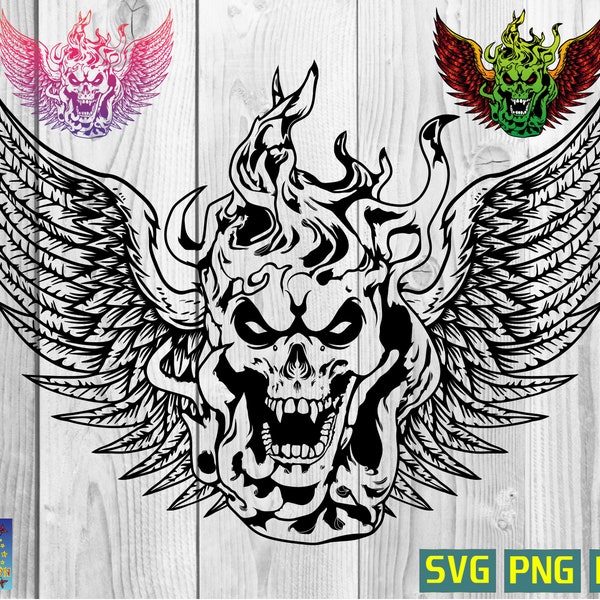 Flaming Ghost Rider - Etsy