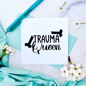Trauma Queen Decal - Etsy