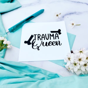 Trauma Queen Decal - Etsy