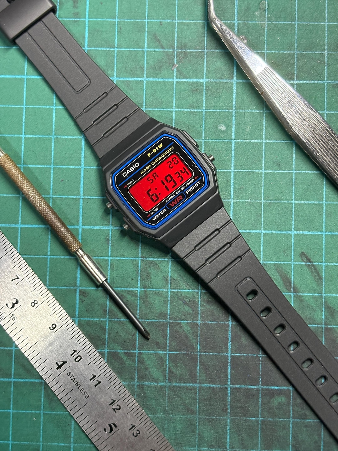 Casio F-91W Rainbow Mod - Etsy
