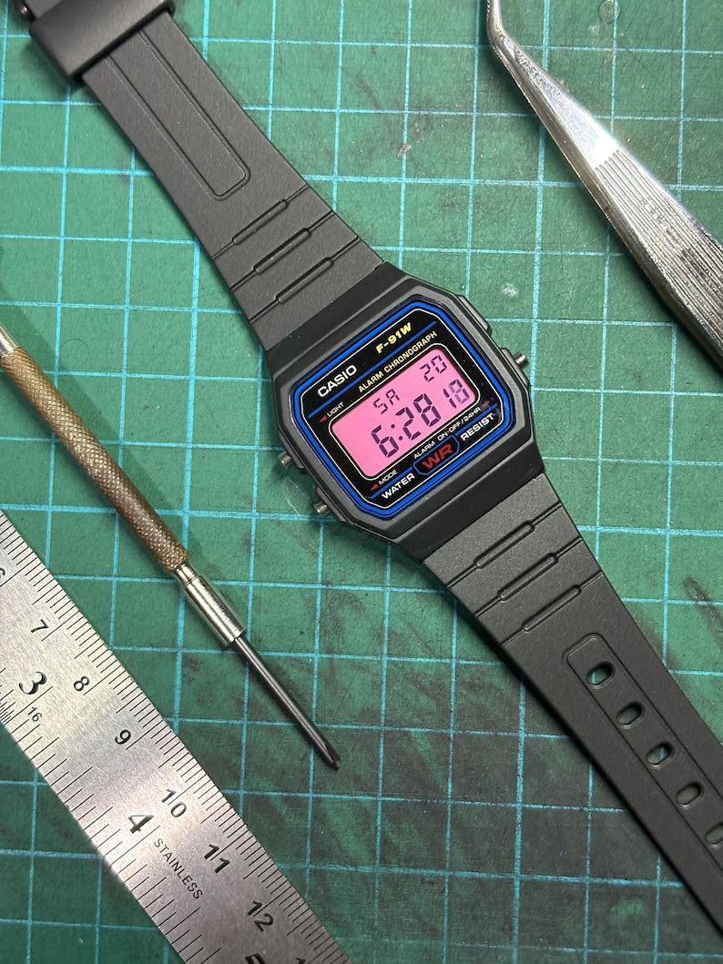 Casio F-91W Rainbow Mod - Etsy