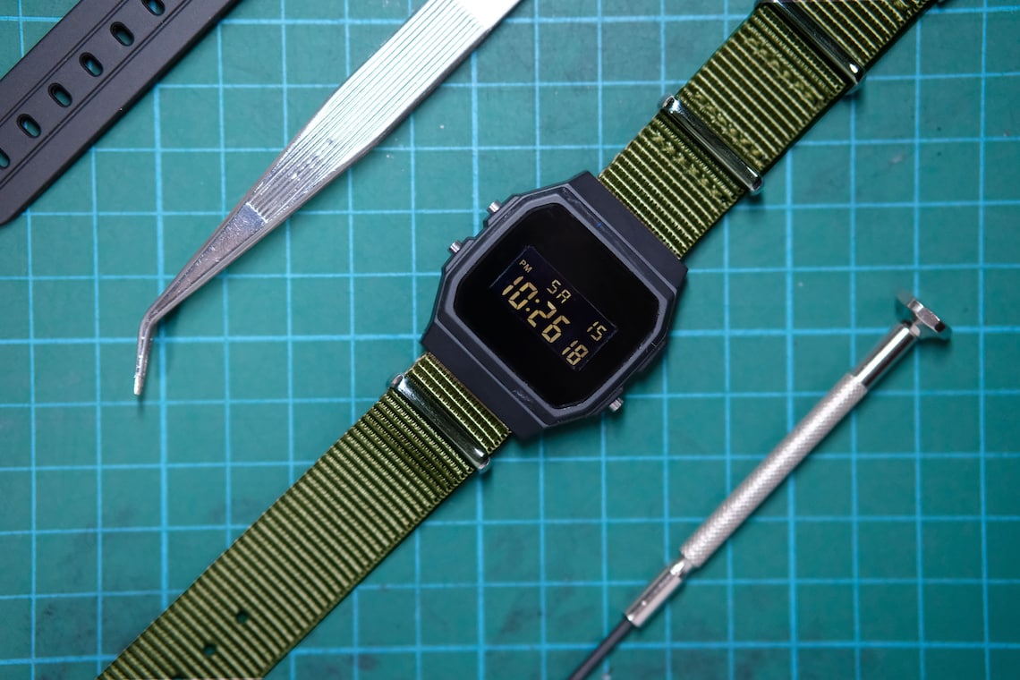 Nylon Strap Casio F-91W Stealth Mod - Etsy