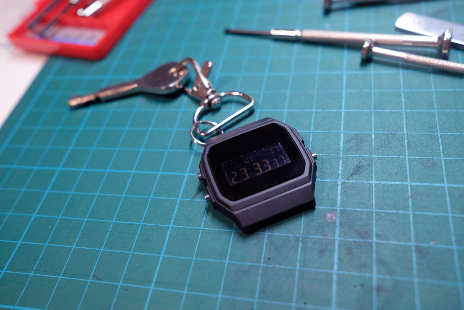 Casio F-91W Stealth Mod Keychain - Etsy