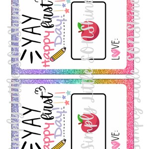 PRINTABLE Happy First Day of School Teacher Gift Back to - Etsy