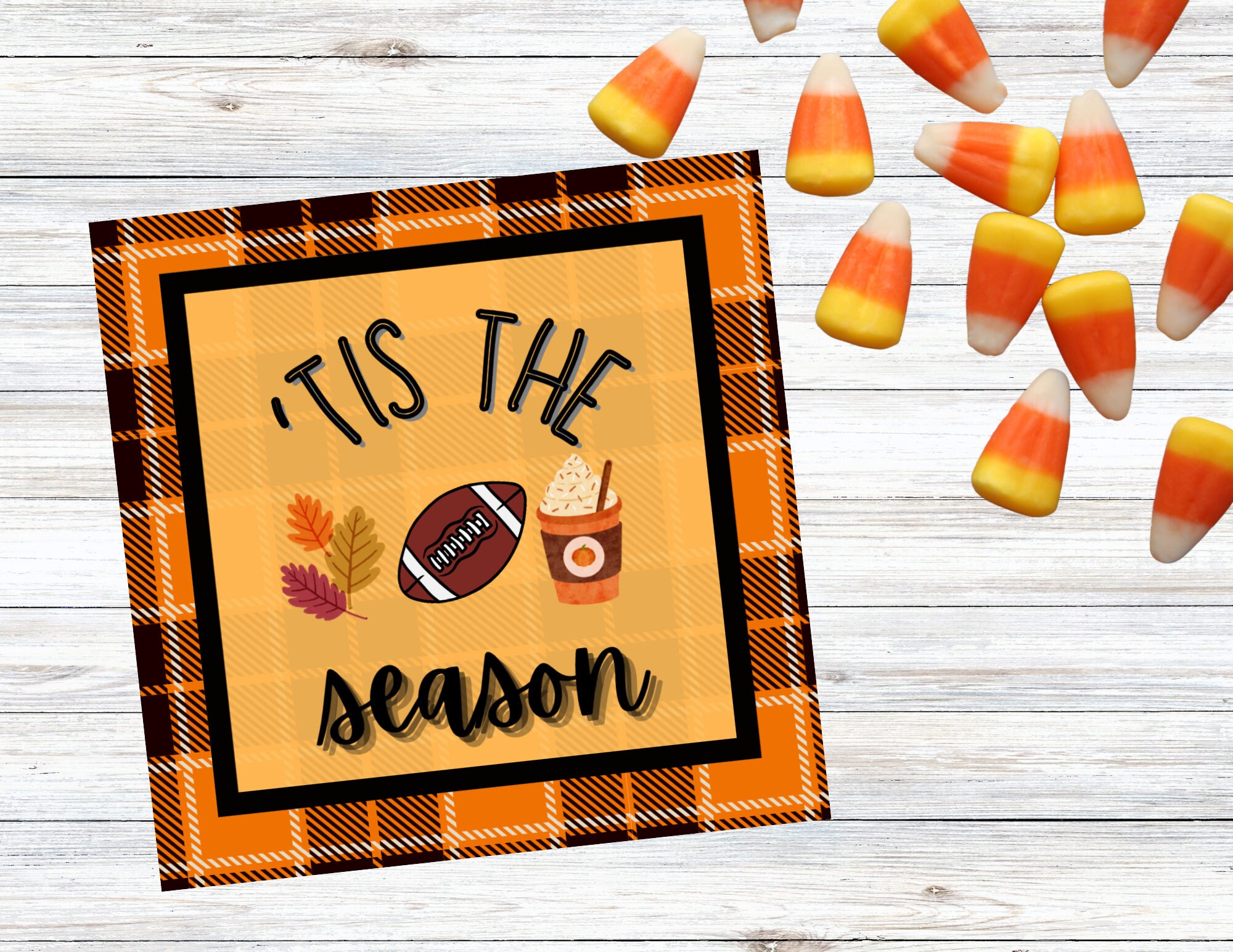 PRINTABLE Fall Gift Tags Fall Football Goody Bag Tags Autumn - Etsy