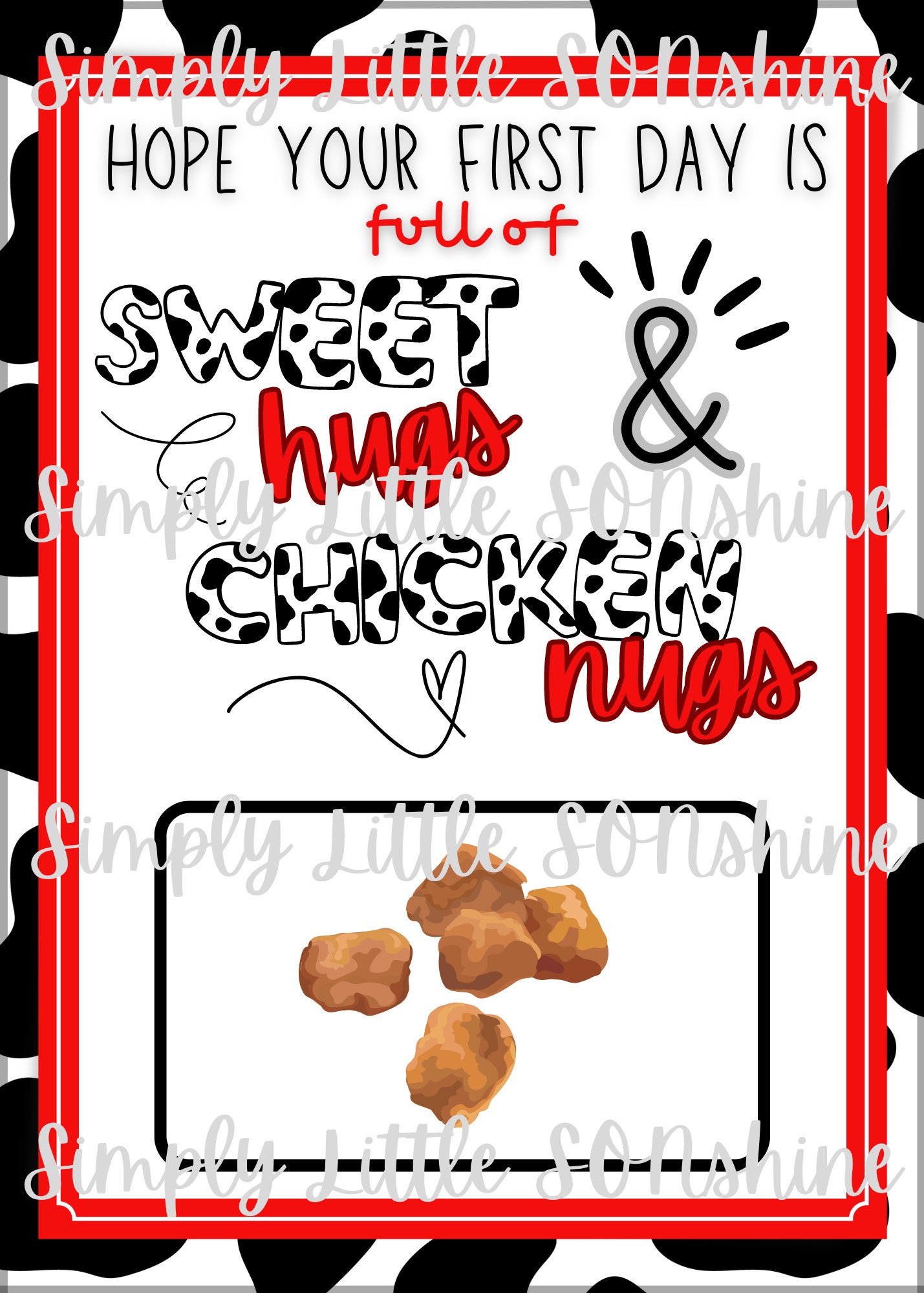 PRINTABLE Teacher Chick Fast Food Gift Card, Back to School Teacher ...