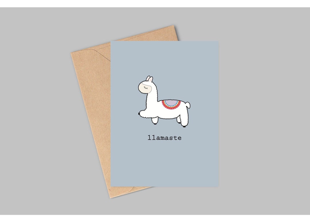 Llamaste | Printable Digital Card 4x6 | Funny Cute Simple Card ...