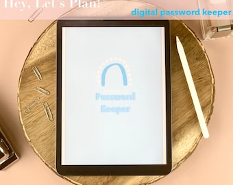 Password Tracker Printable Digital Download Password - Etsy