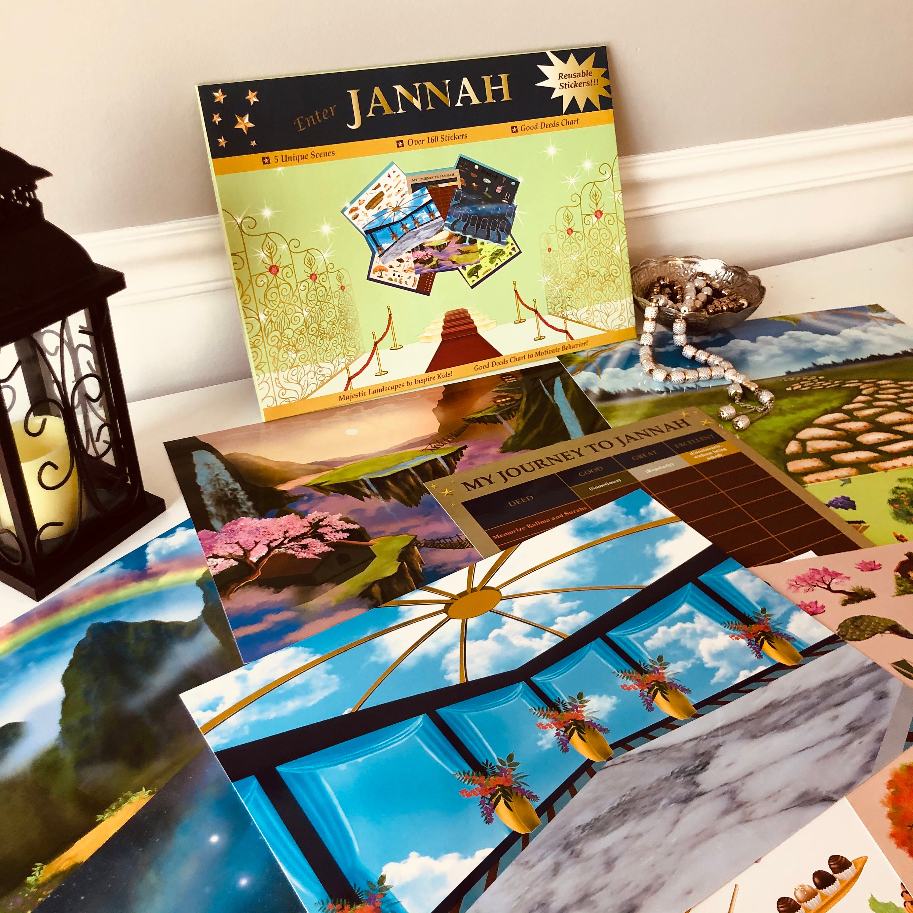 Jannah Reusable Stickers, Ramadan Activity, Craft, Ramadan Stickers ...