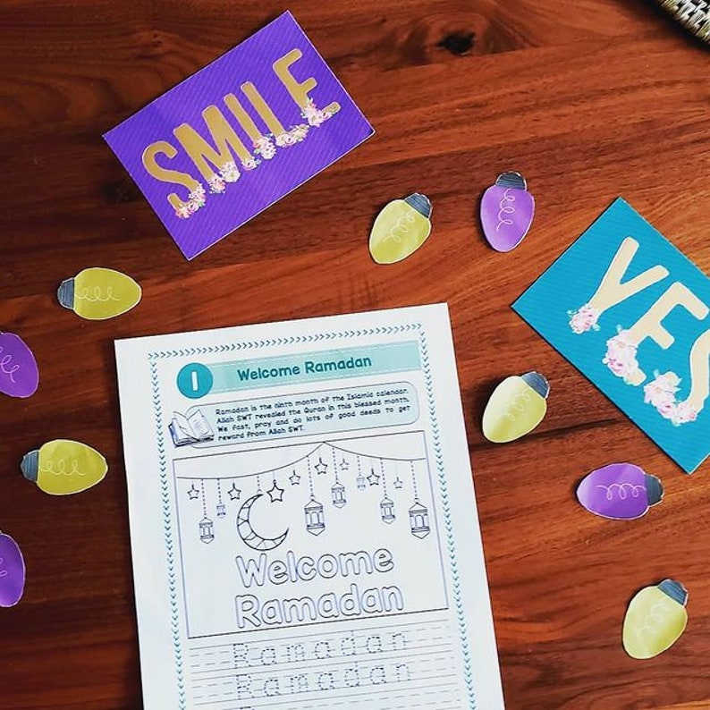 Ramadan Activity Book, Eid Sale, Islamic Book for Kids, Ramadan Crafts ...