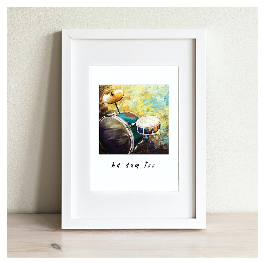 Ba Dum Tss Drum Art - Digitaldruck - Etsy.de