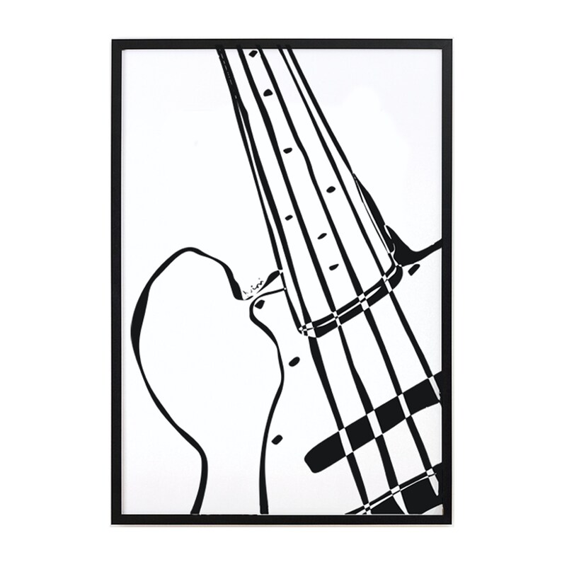 Bass Guitar Art Set - Etsy