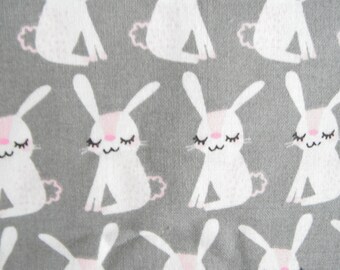 Grey Animals Fabric My Garden Toile by Artbyjanewalker Nursery Rabbit ...