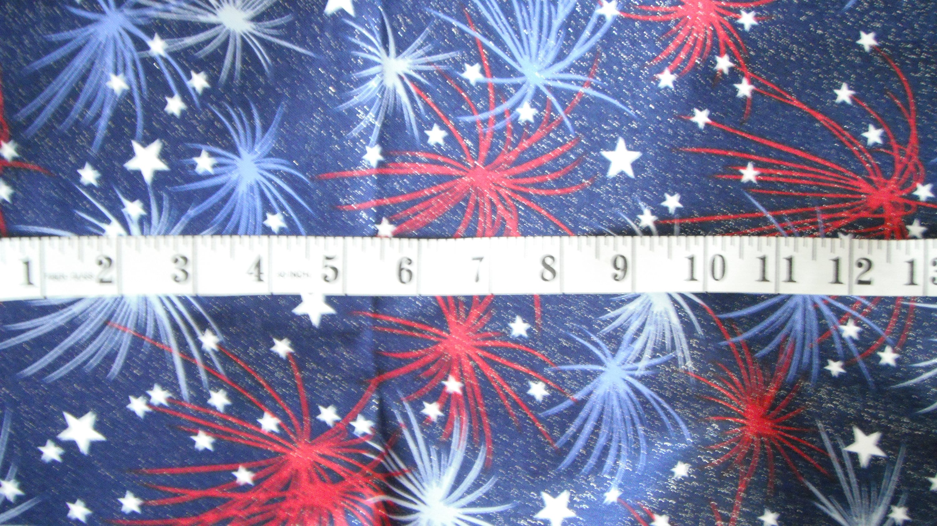 Fireworks Patriotic Glitter Fabric Quilting Fabric Fabric by - Etsy