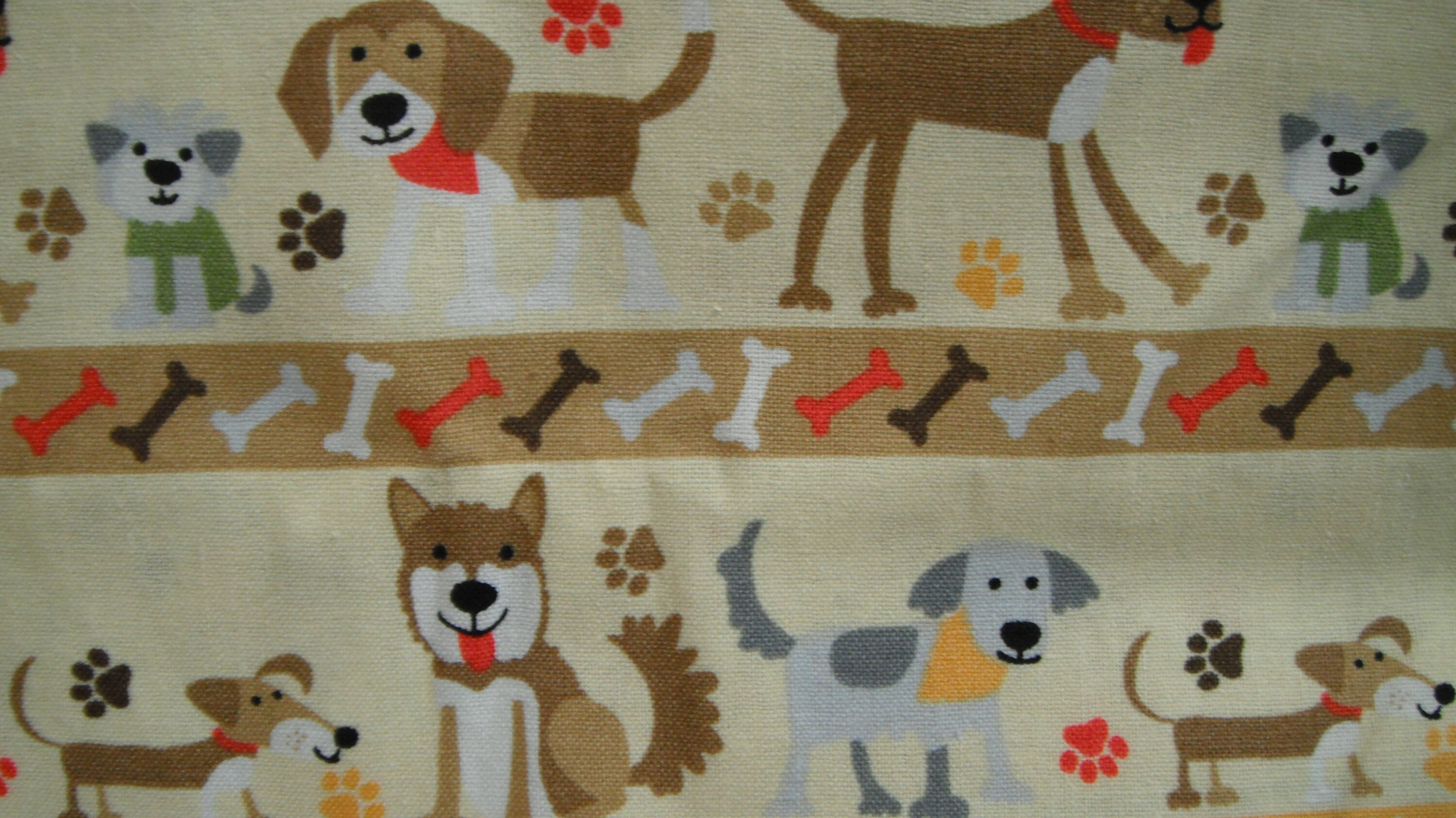 Dogs Fabric, Dog Breeds Fabric, Dog Bandana Fabric, Face Mask Fabric ...