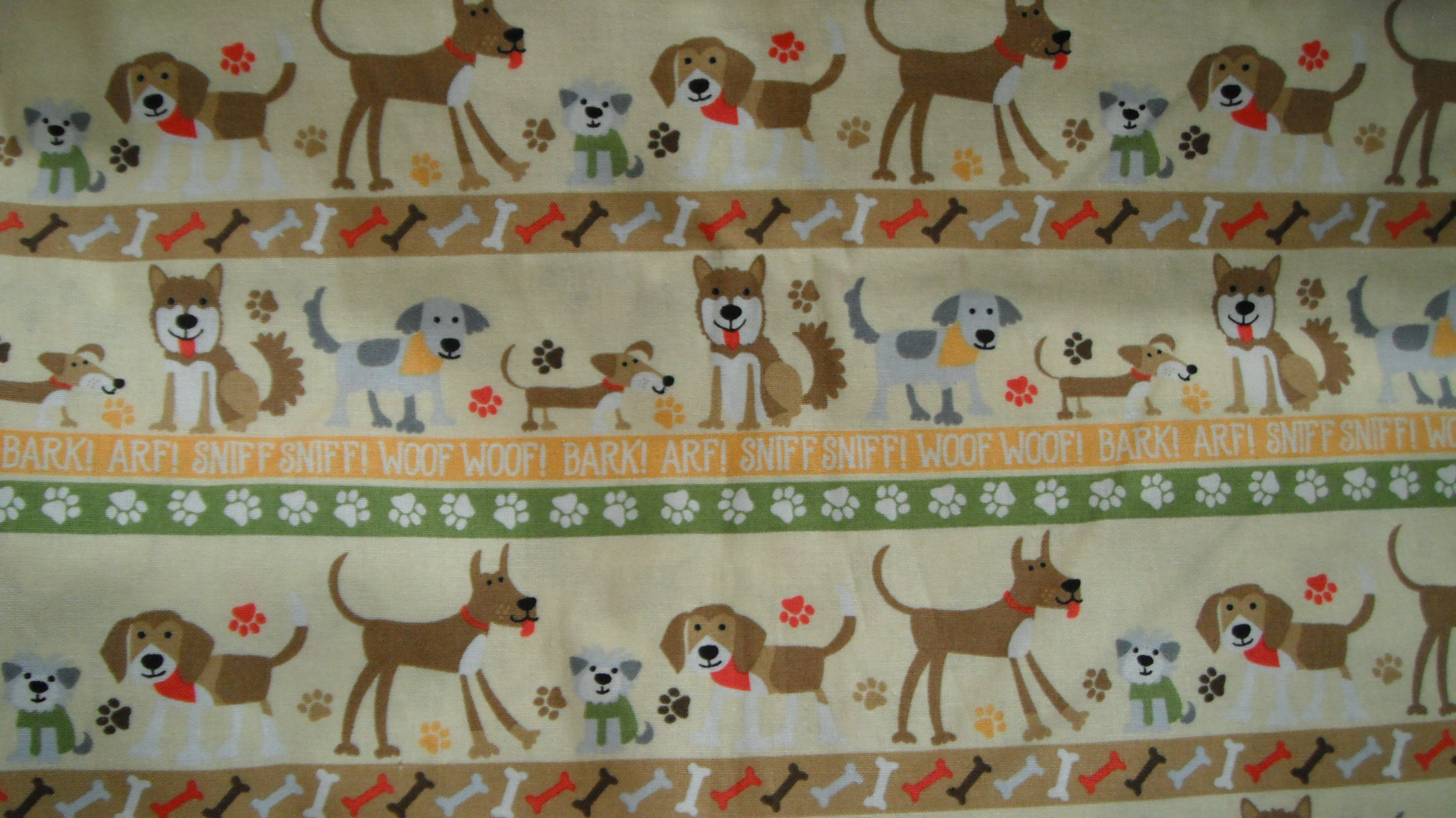 Dogs Fabric, Dog Breeds Fabric, Dog Bandana Fabric, Face Mask Fabric ...