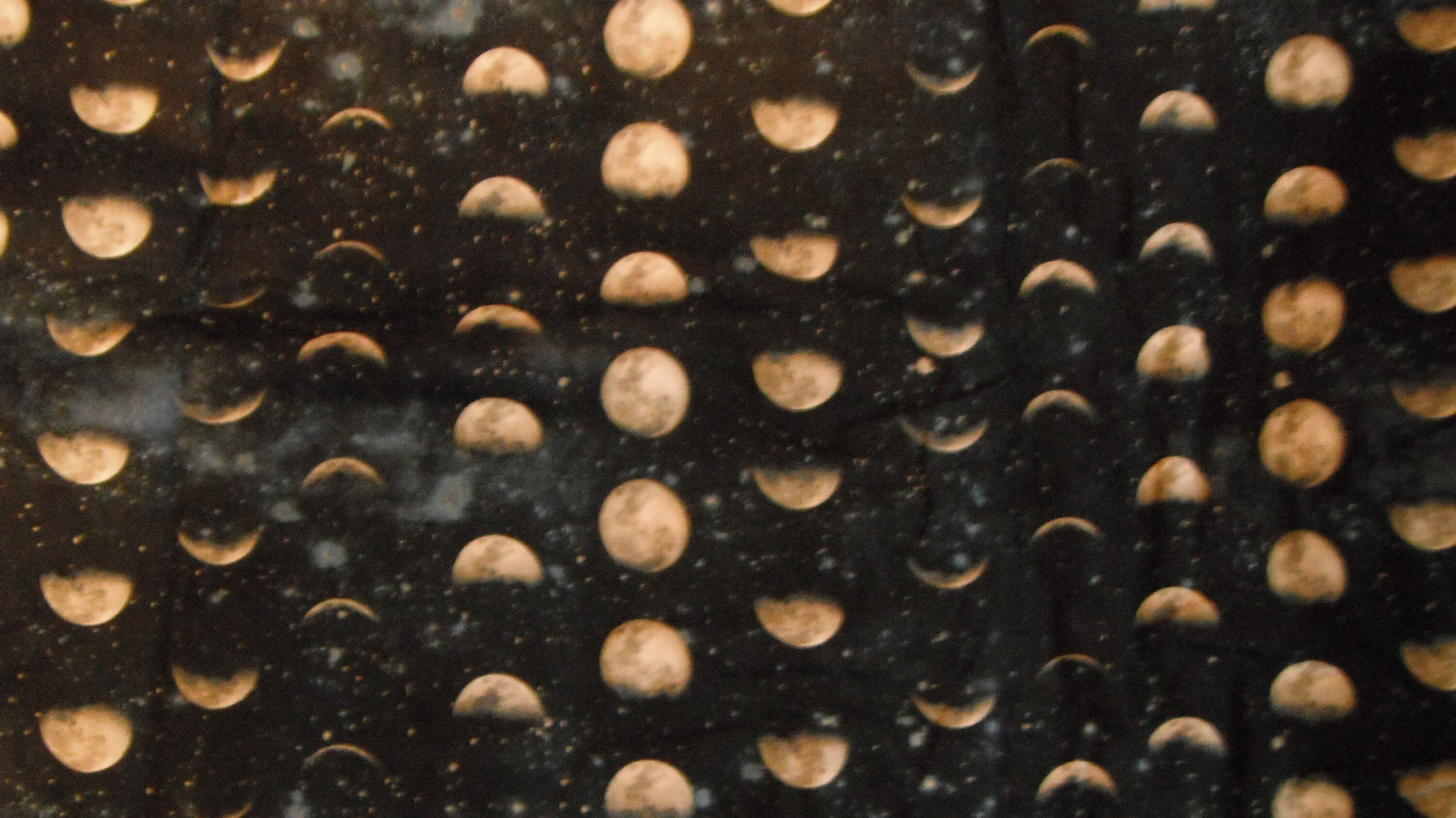 Moon Phases Flannel Fabric Lunar Eclipse Fabric Wicca - Etsy