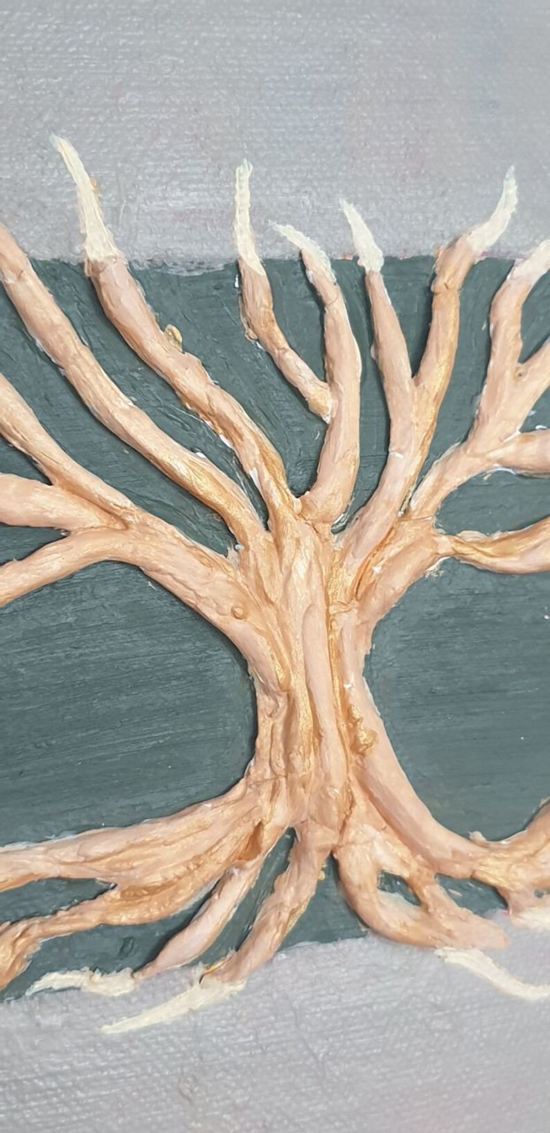 Original Textured Tree of Life Painting in Acrylic on Cotton Canvas ...