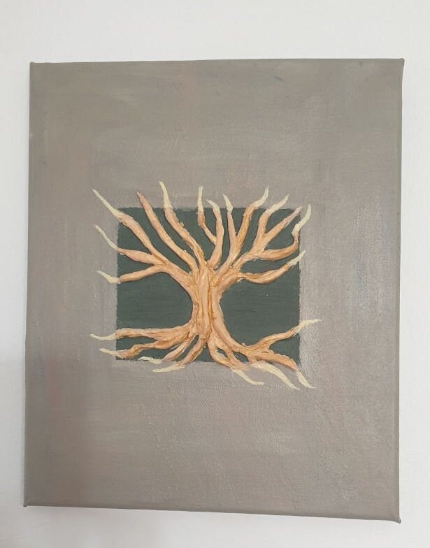 Original Textured Tree of Life Painting in Acrylic on Cotton Canvas ...
