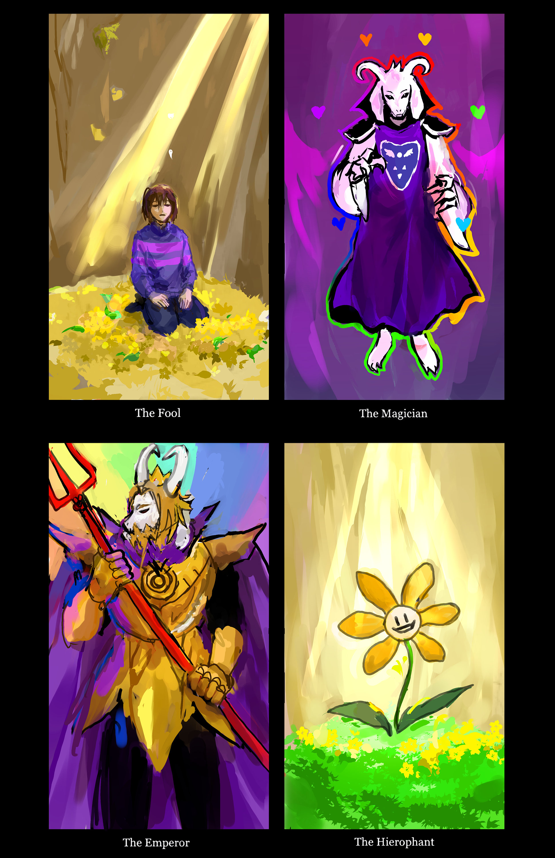 Undertale the Seven Souls Tarot Deck 78 Cards Full Set - Unofficial ...