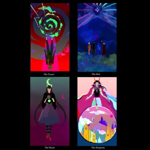 Homestuck Tarot Poster - the World, the Devil, the Emperor - Etsy
