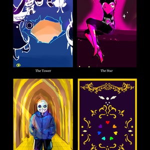 Undertale the Seven Souls Tarot Deck 78 Cards Full Set - Unofficial ...