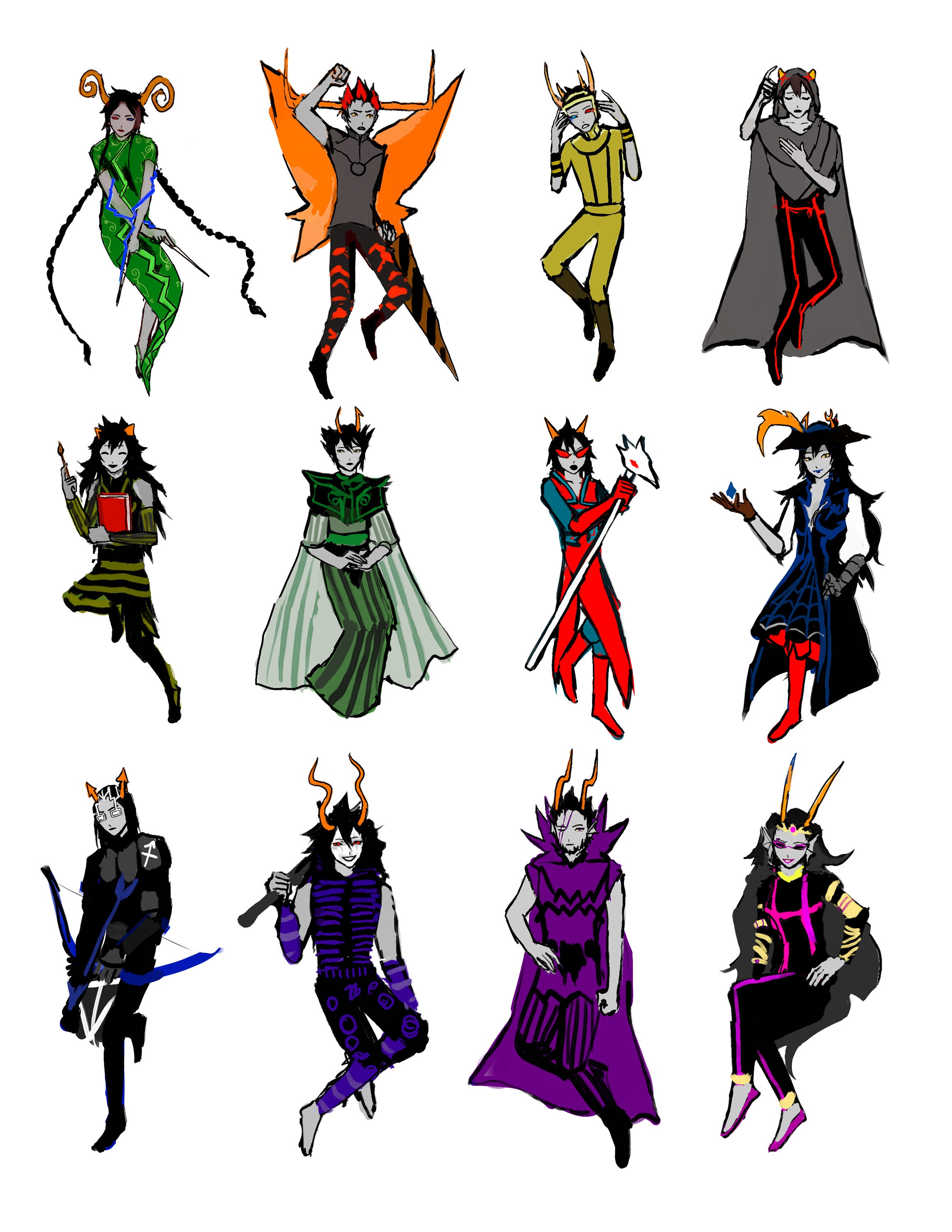 Homestuck Ancestors Sprites