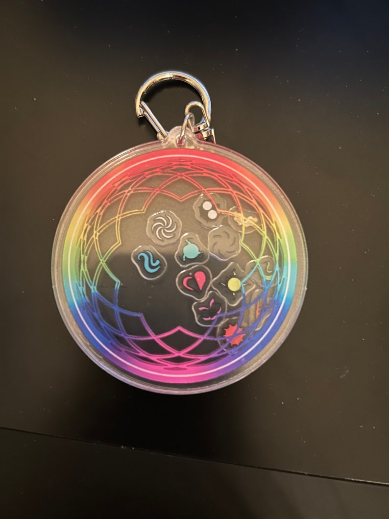 Homestuck Shaker Charm - 12 Aspects Rainbow Sburb Logo - Etsy