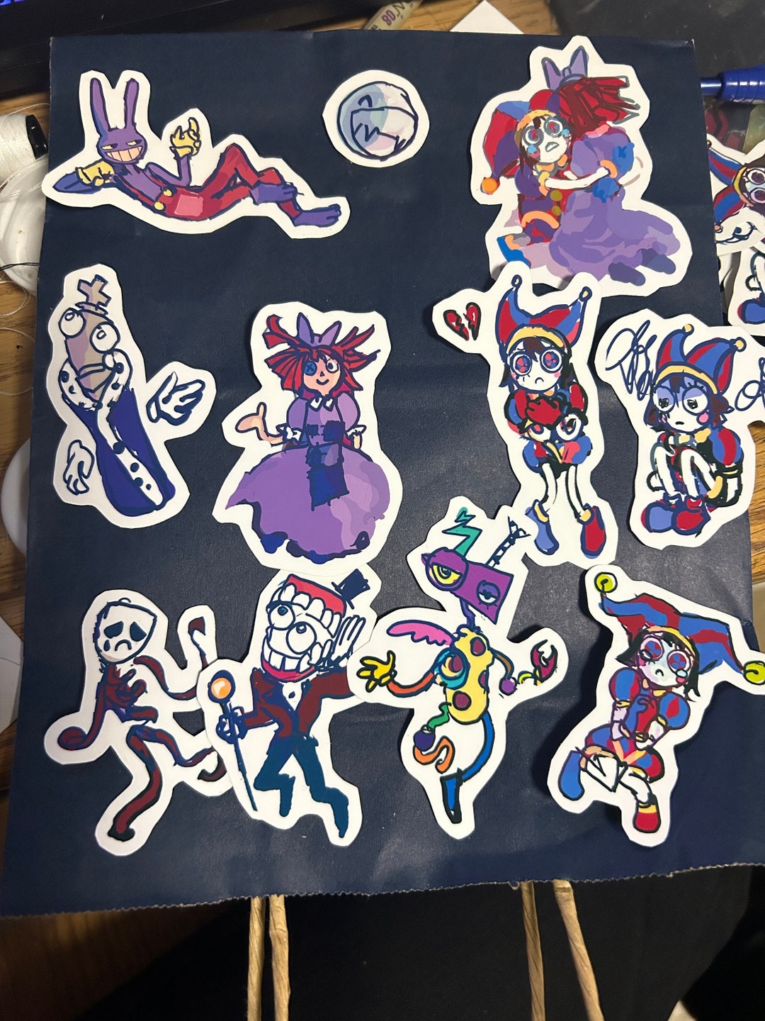 The Amazing Digital Circus Stickers - Pomni, Jax, Ragatha, Gangle ...