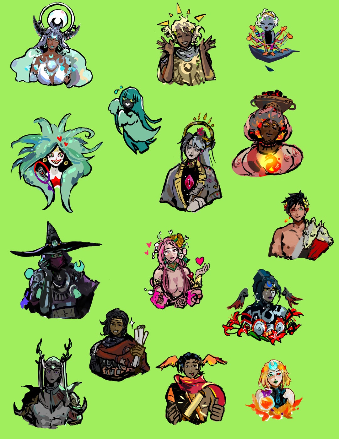 Hades Ii Stickers Melinoe Nemesis Hestia Arachne Etsy