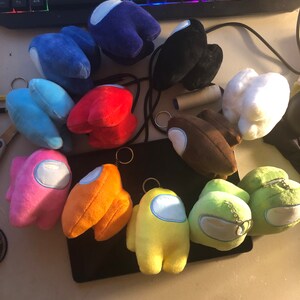 Among Us Plush Keychain Squeaky Squishable Toy Multiple Colors - Etsy