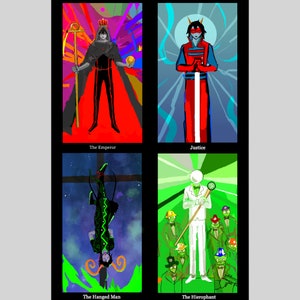 Homestuck Tarot Poster - the World, the Devil, the Emperor - Etsy