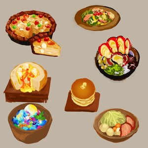Dungeon Meshi Enjoying Food Sticker Set - Etsy