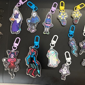 Undertale Charms - Papyrus, Frisk, Flowey, Undyne, Mettaton, Grillby ...