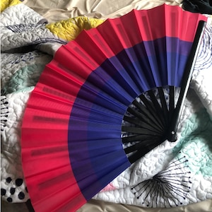 LGBTQ+ Pride Cracking Fans - 24 Inches Long Plastic or Bamboo Base - Etsy
