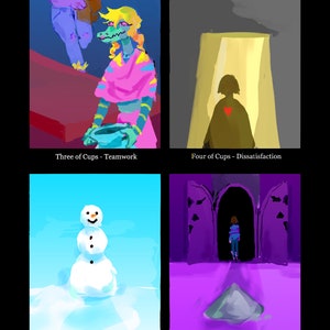 Undertale the Seven Souls Tarot Deck 78 Cards Full Set - Unofficial ...