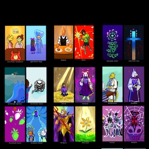 Undertale Tarot Deck 78 Cards Full Set - Unofficial Fanmade ...