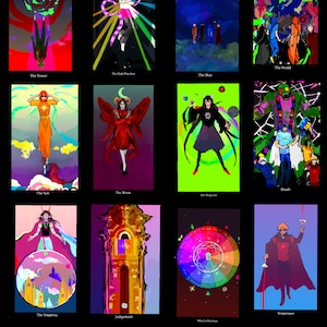 Homestuck Tarot PDF Downloadable Version - 79 Cards + Box Design - Etsy