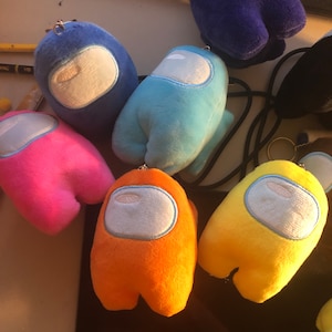 Among Us Plush Keychain Squeaky Squishable Toy Multiple Colors - Etsy