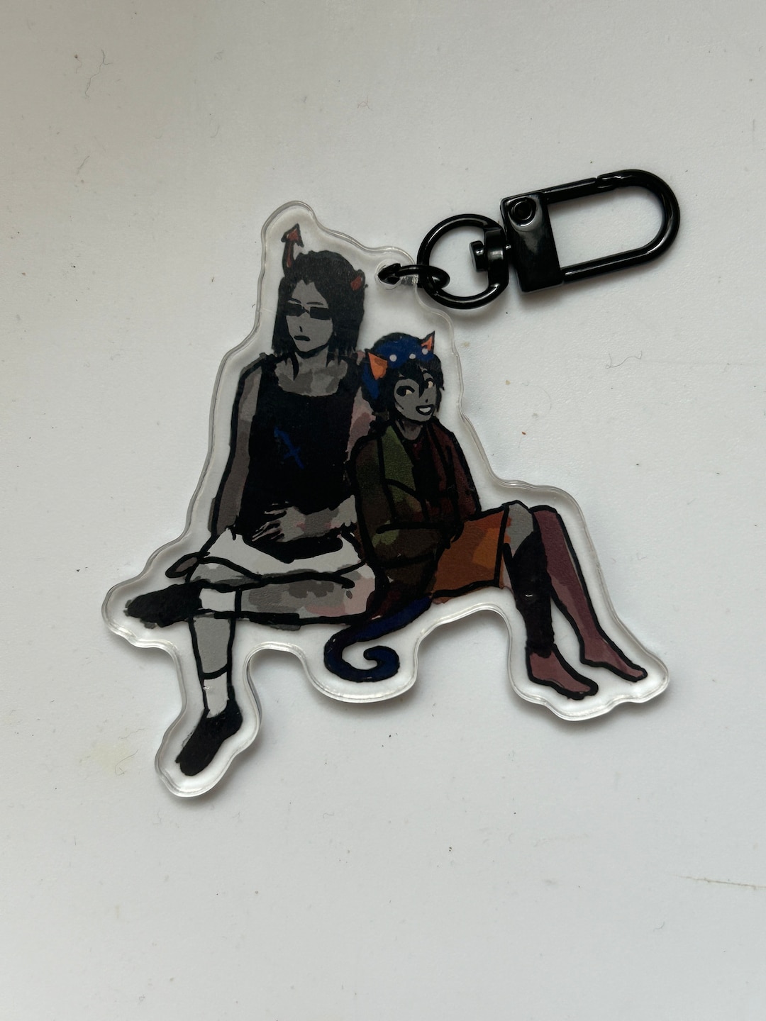 Homestuck Meowrails - Large Moirails Ship Charm Nepeta and Equius 3" - Etsy