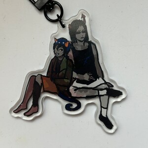 Homestuck Meowrails - Large Moirails Ship Charm Nepeta and Equius 3" - Etsy