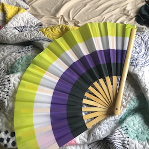 LGBTQ+ Pride Cracking Fans - 24 Inches Long Plastic or Bamboo Base - Etsy