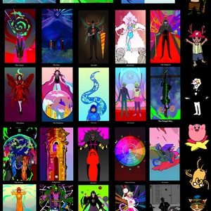 Homestuck Tarot Deck 78 Cards Full Set - Unofficial Fanmade ...