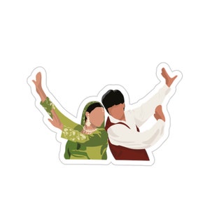 DDLJ Sticker | Bollywood SRK Shahrukh Khan Kajol Dilwale Dulhania Le ...